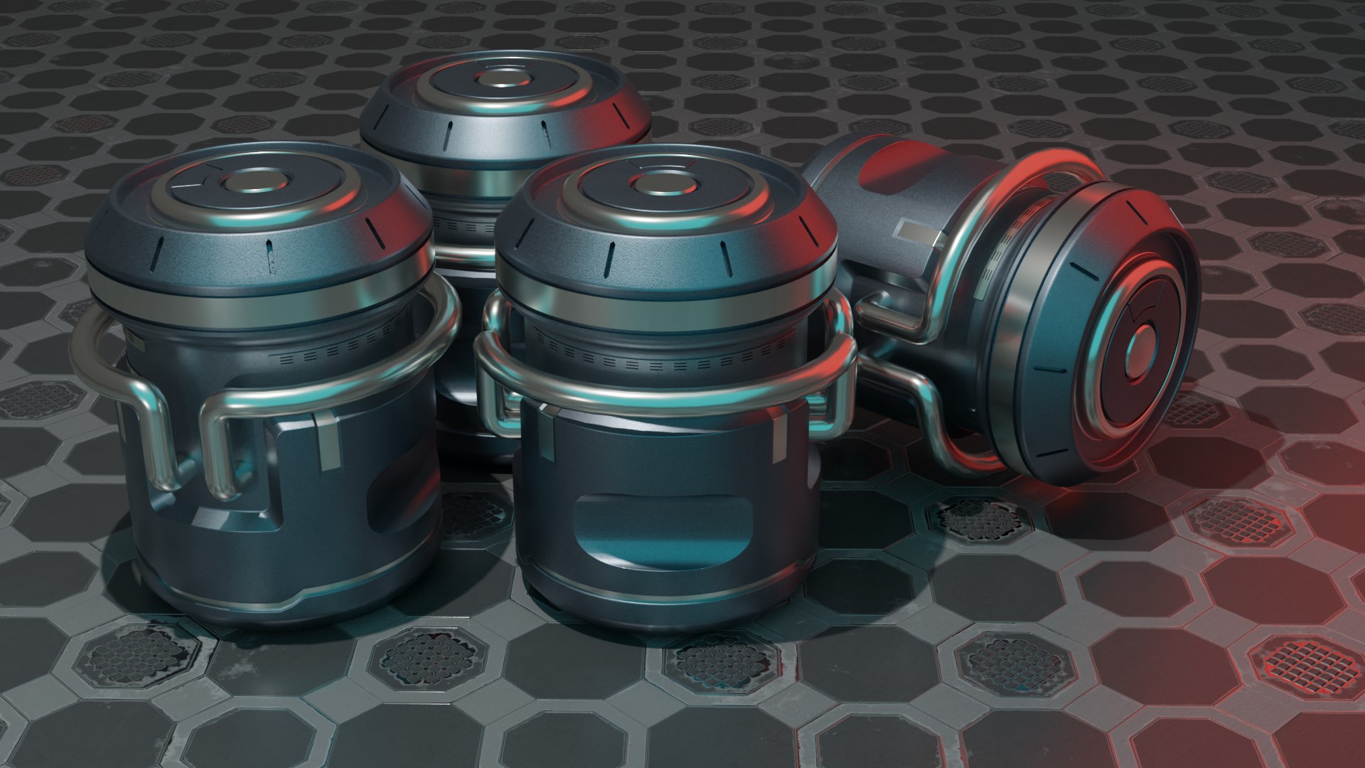 3D Sci-Fi Barrel Model - TurboSquid 2085831