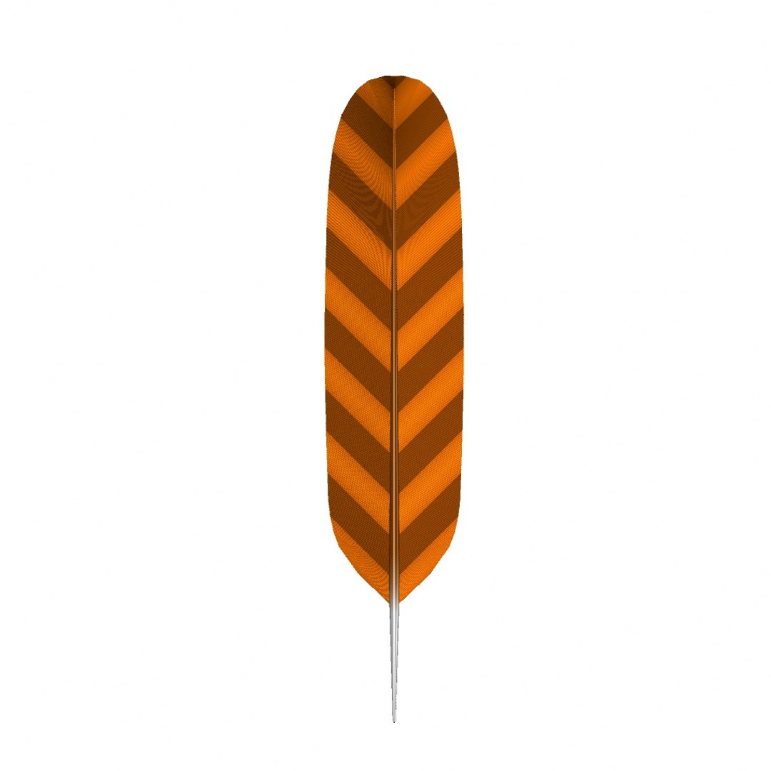 3D Feather Quill Flat Profile - TurboSquid 1252627