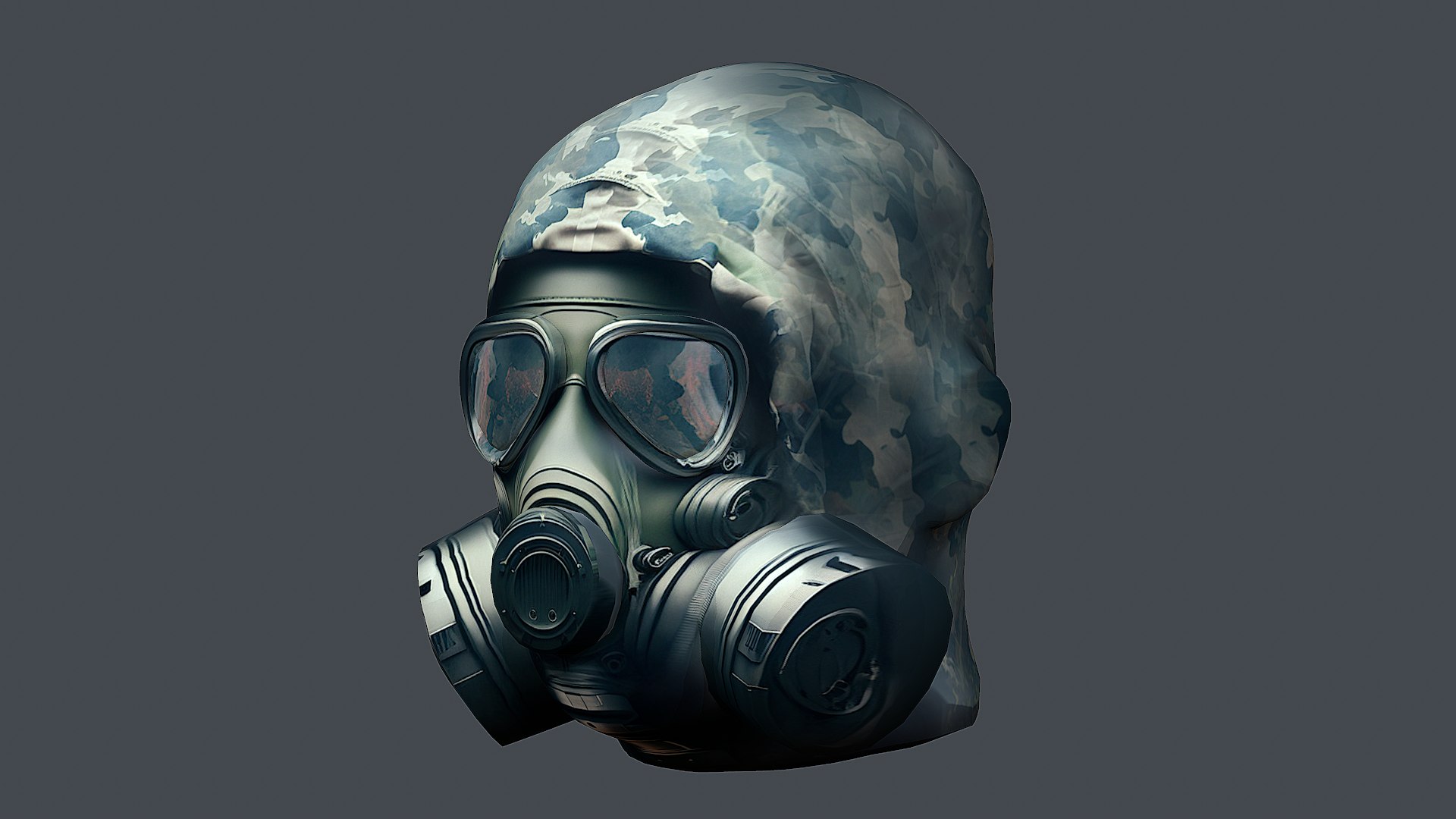 Gas Mask Protection Plastic Black 3D Model - TurboSquid 2024370