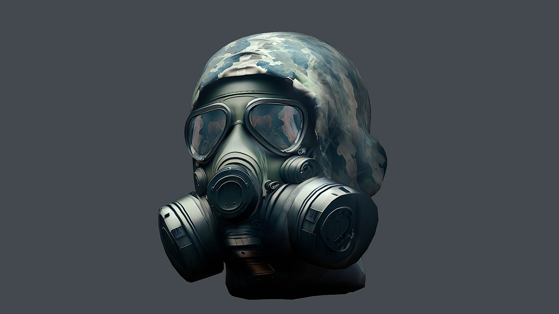 Gas Mask Protection Plastic Black 3D Model - TurboSquid 2024370