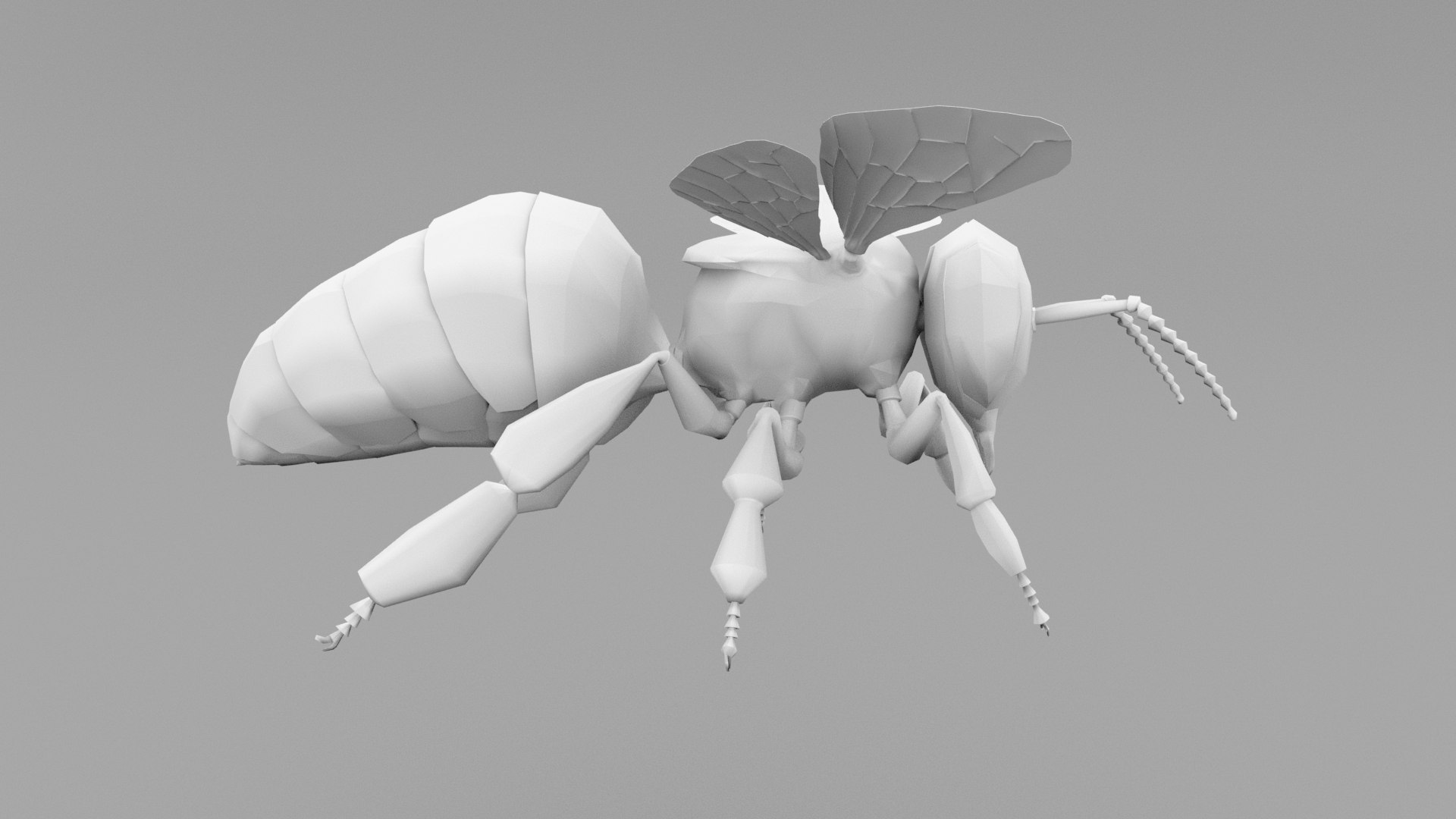 3D Realistic Bee - TurboSquid 2126675