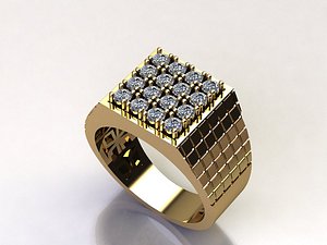 3d Gold Ring