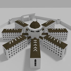 Low Poly Prison 3D Models for Download | TurboSquid
