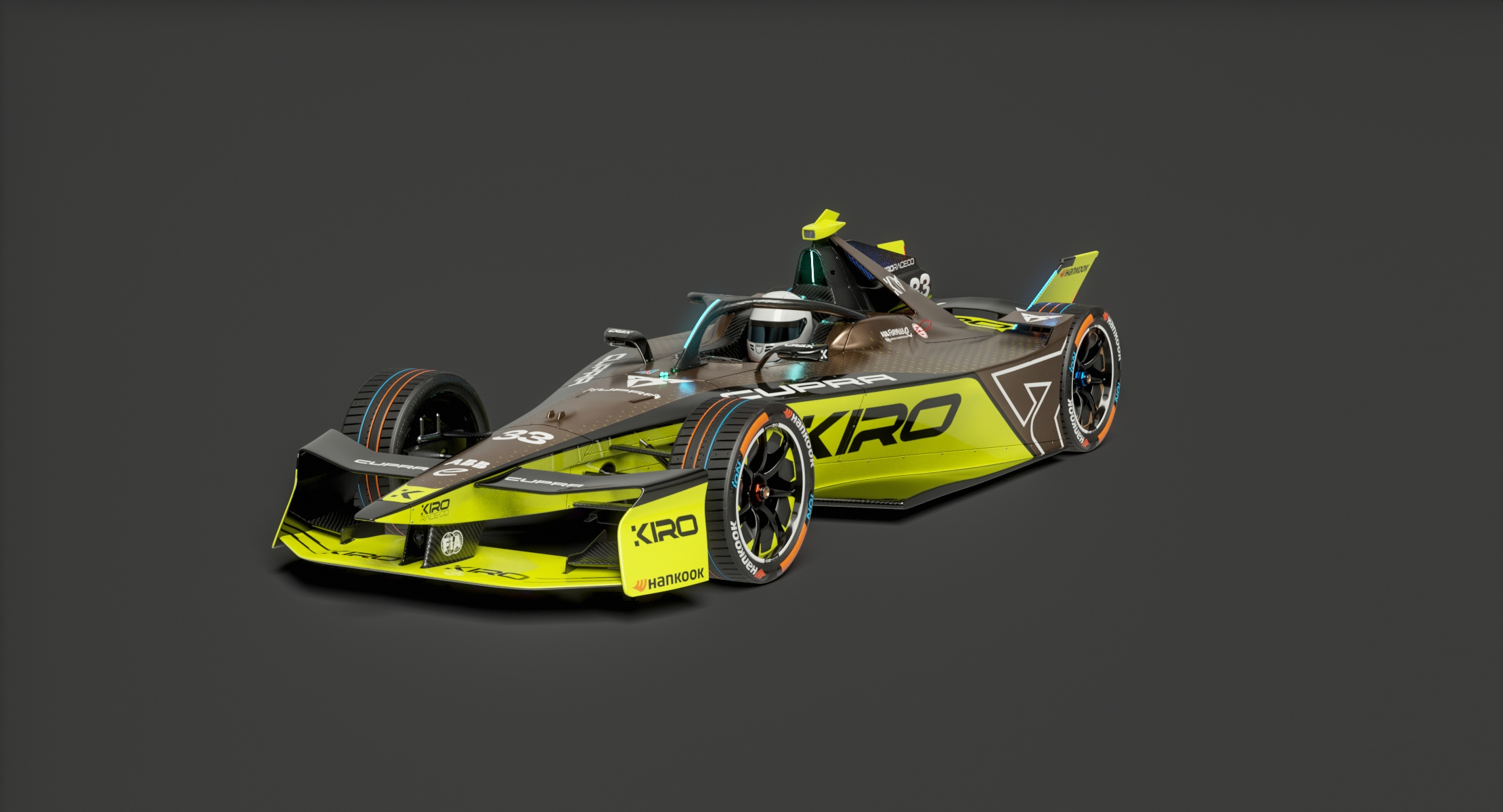 modelo 3d Cupra Kiro Equipo de Fórmula E 2025 Gen3 Coche de carreras ...