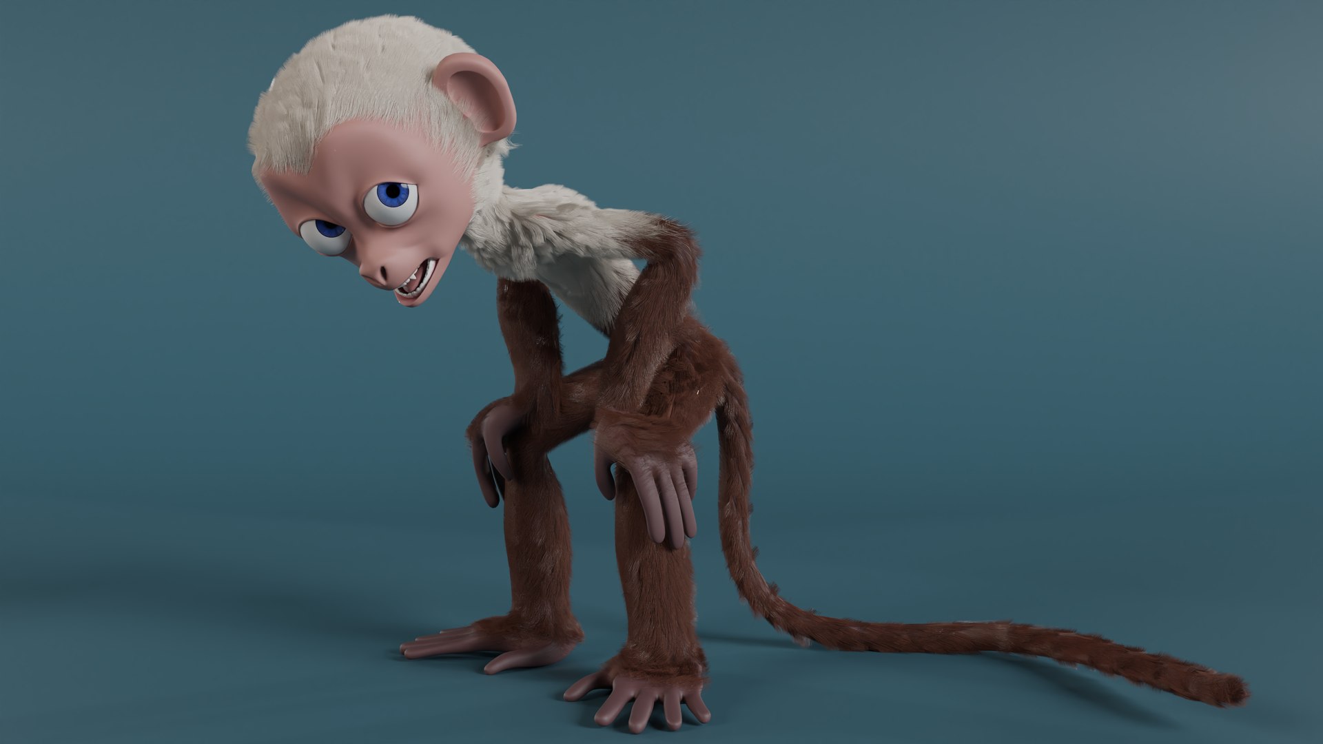 3D Doug The Fully Rigged Fully Customizable Capuchin Monkey Model ...