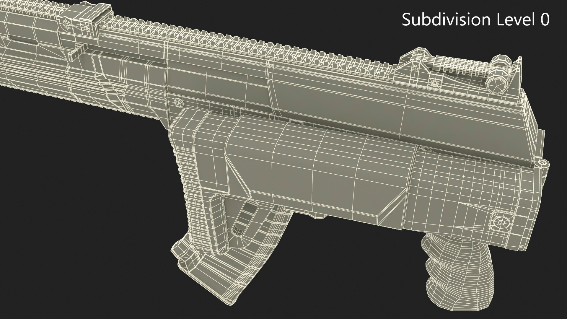 AK-12 2011 Variant With Folded Stock Old Model - TurboSquid 2135241