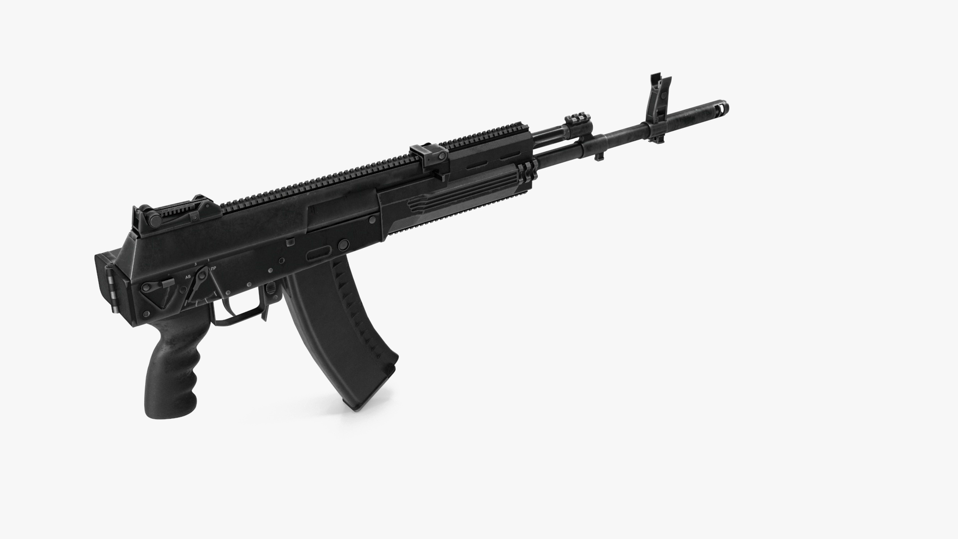 AK-12 2011 Variant With Folded Stock Old Model - TurboSquid 2135241