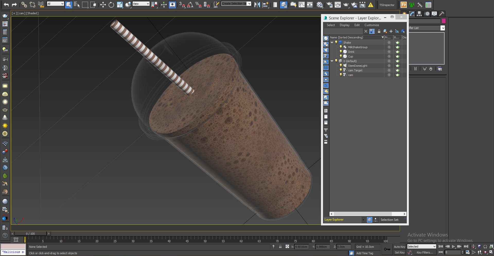 Milk Shake 3D Model - TurboSquid 1344621