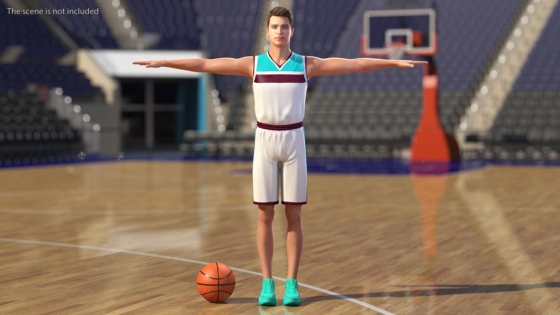 Teen Boy Basketball Neutral Pose 3D model - TurboSquid 1761880