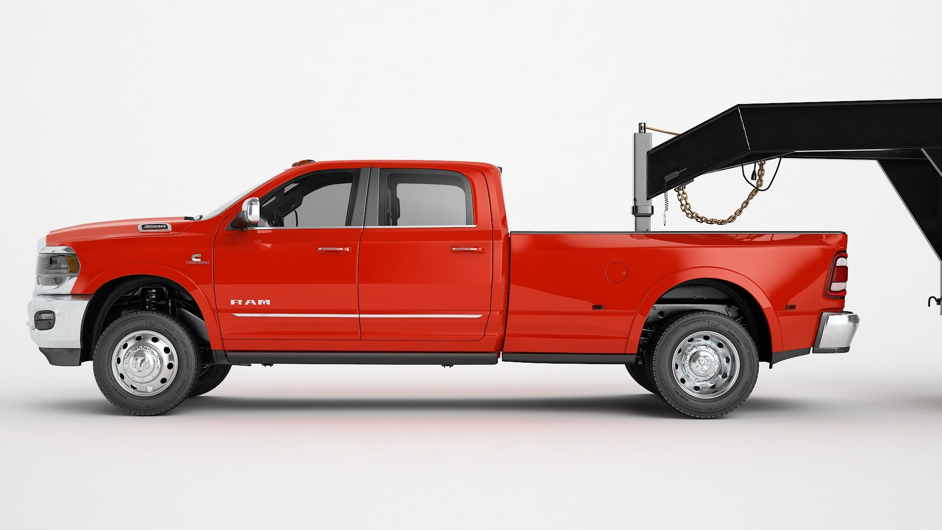 Dodge Ram 3500 HD 2021 Dump Trailer 03 3D model - TurboSquid 2106885