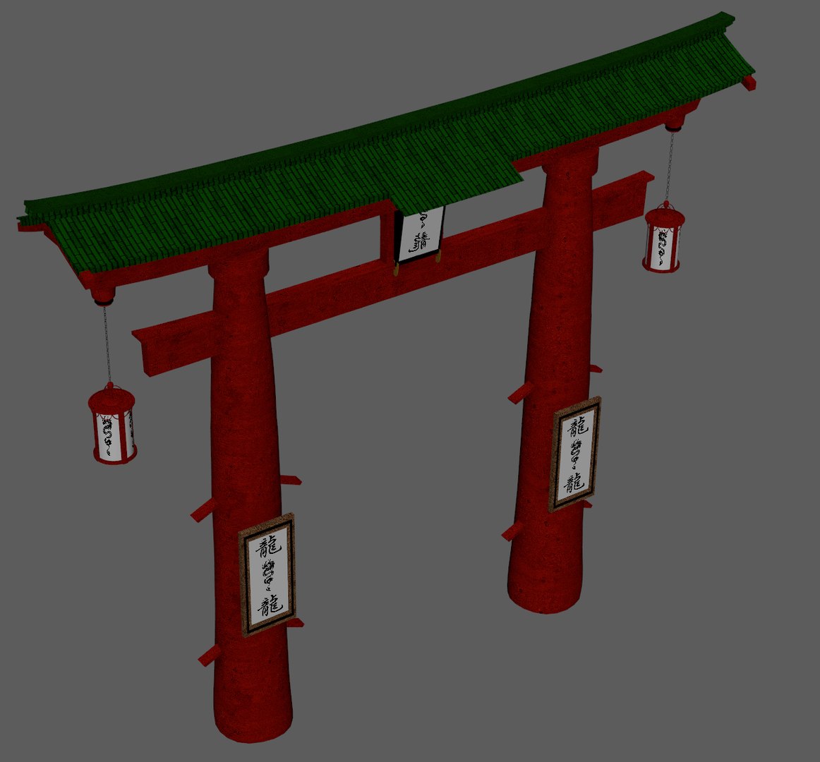 Torii Gate 3D - TurboSquid 1345699