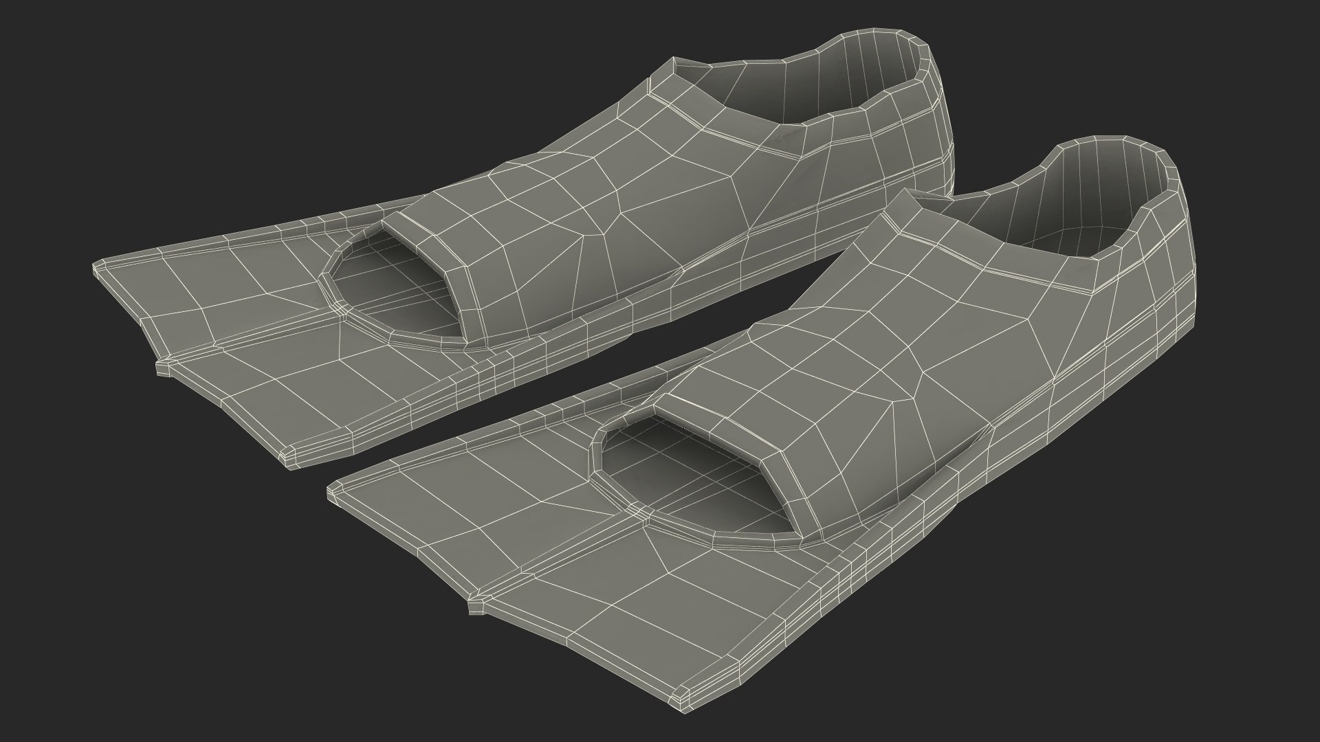 Short Blade Training Fin 3D Model - TurboSquid 2208708