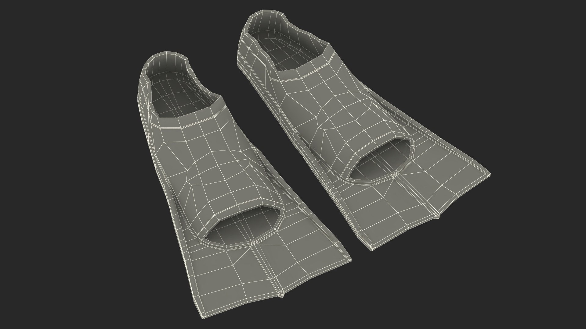 Short Blade Training Fin 3D Model - TurboSquid 2208708