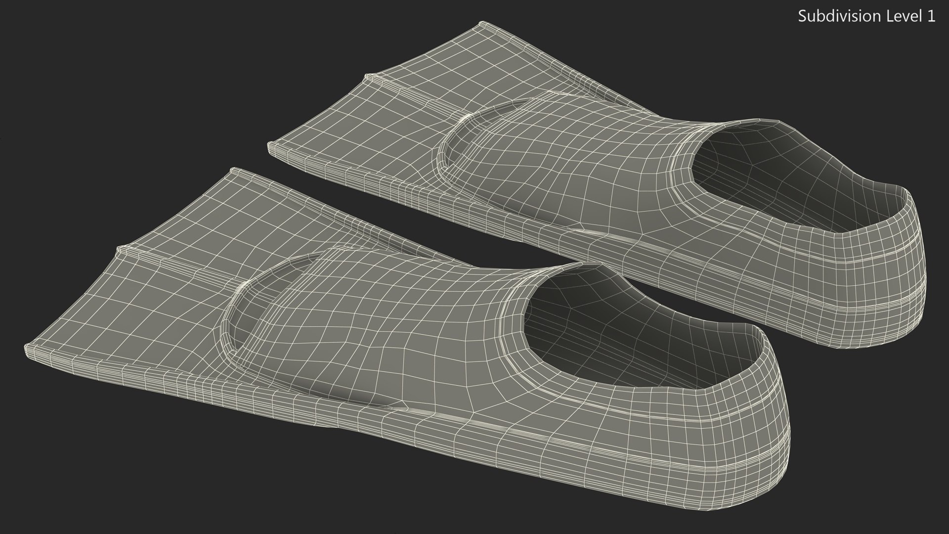 Short Blade Training Fin 3D Model - TurboSquid 2208708