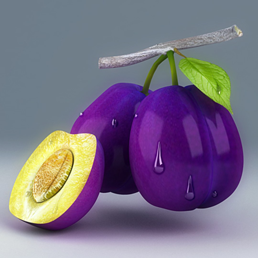 Plums 3d Model