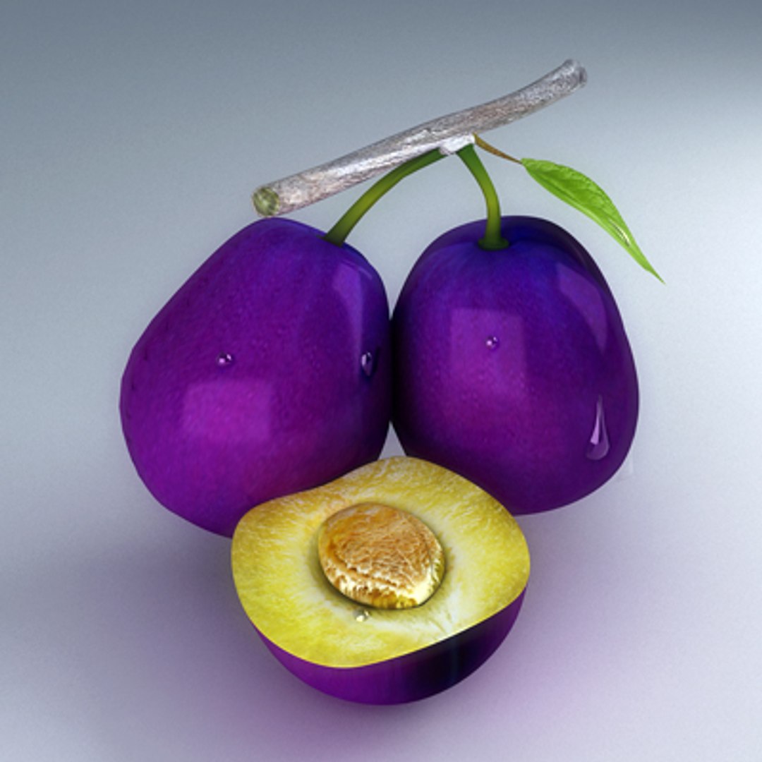 Plums 3d Model
