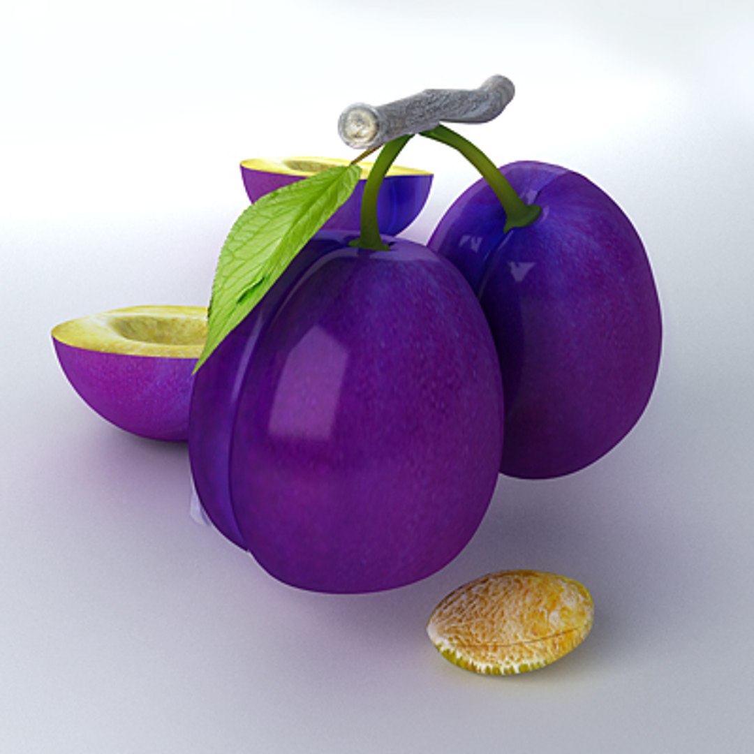 Plums 3d Model