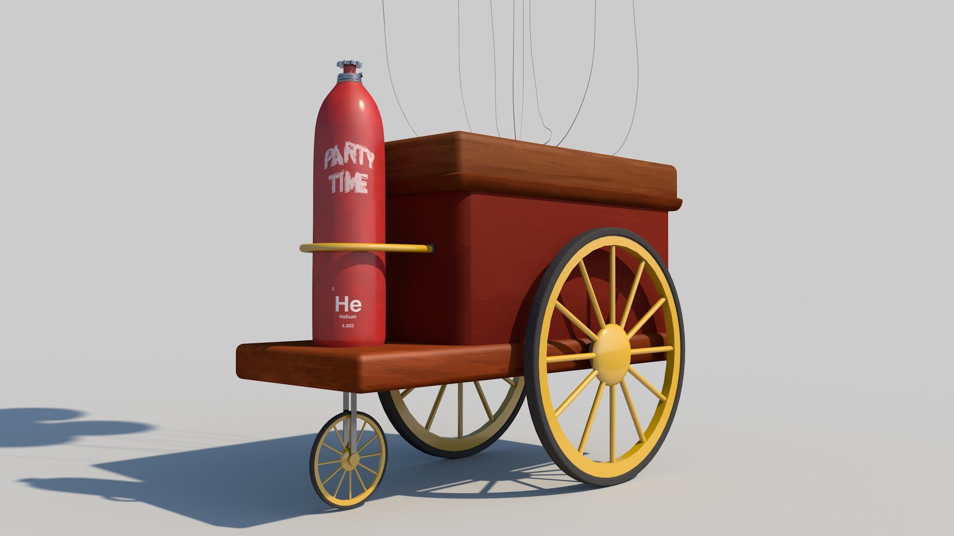 3D Cart Balloons - TurboSquid 1612007