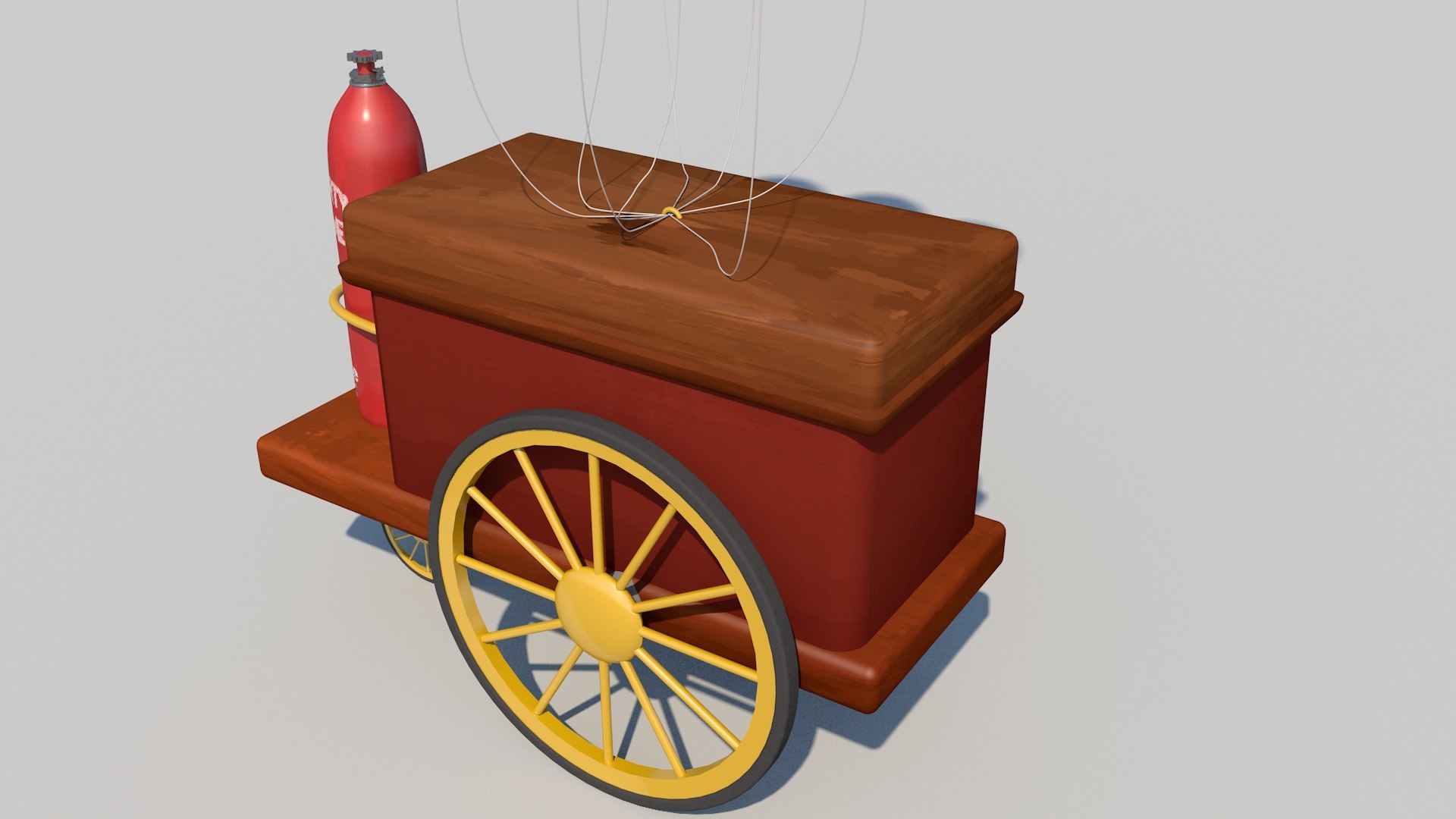 3D Cart Balloons - TurboSquid 1612007