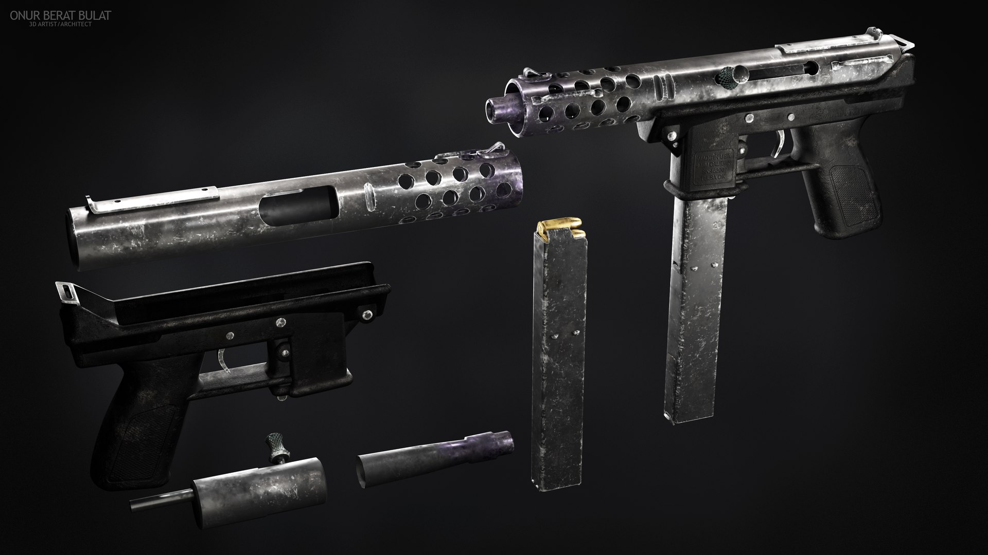 3D Tec-9 model - TurboSquid 2090313