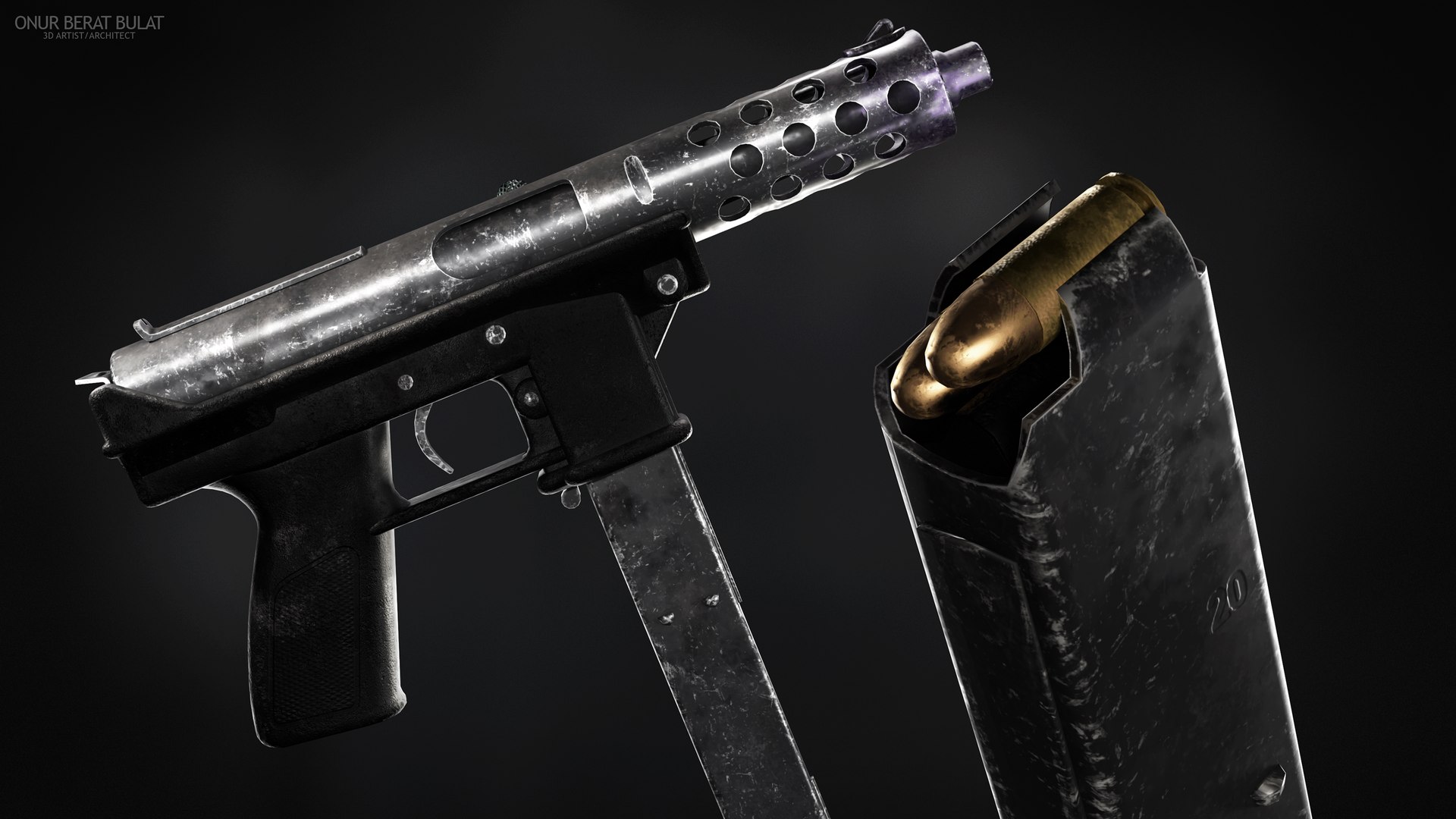 3D Tec-9 model - TurboSquid 2090313