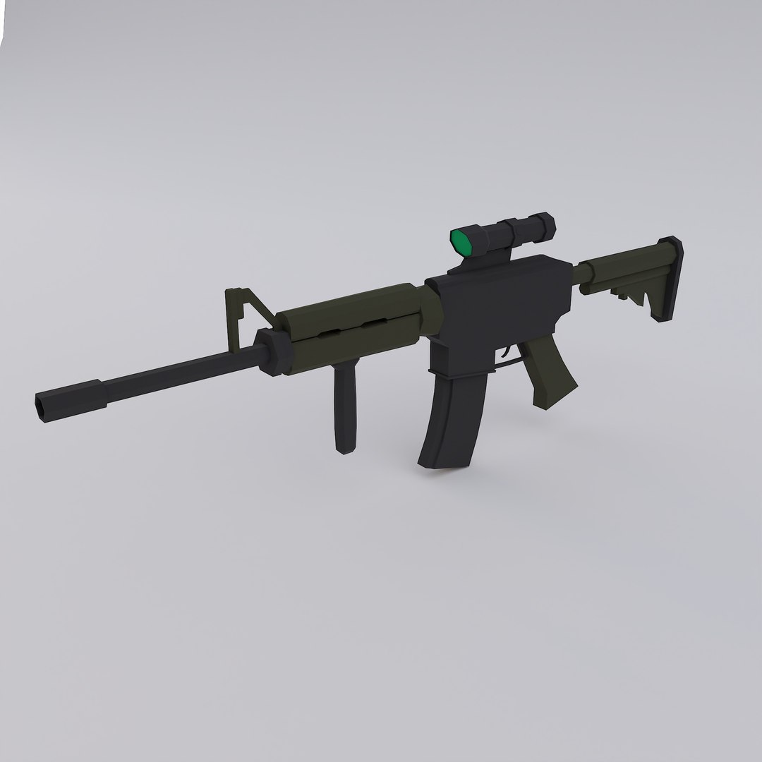 M4A1 Carbine Assault Rifle Gun 3D Model - TurboSquid 1993073