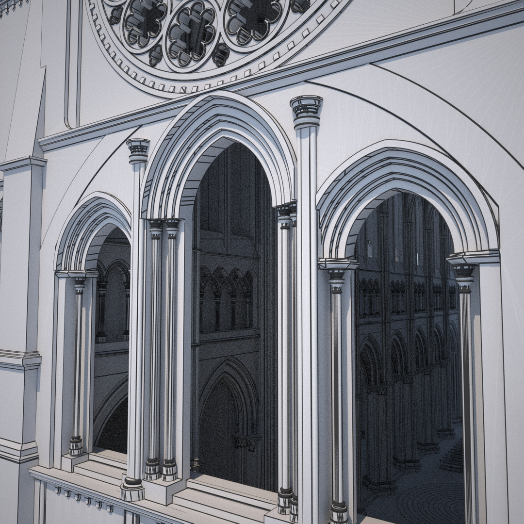Chartres cathedral 3D model - TurboSquid 1246219