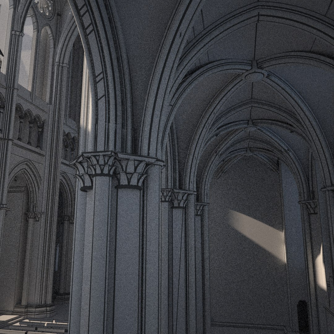 Chartres cathedral 3D model - TurboSquid 1246219