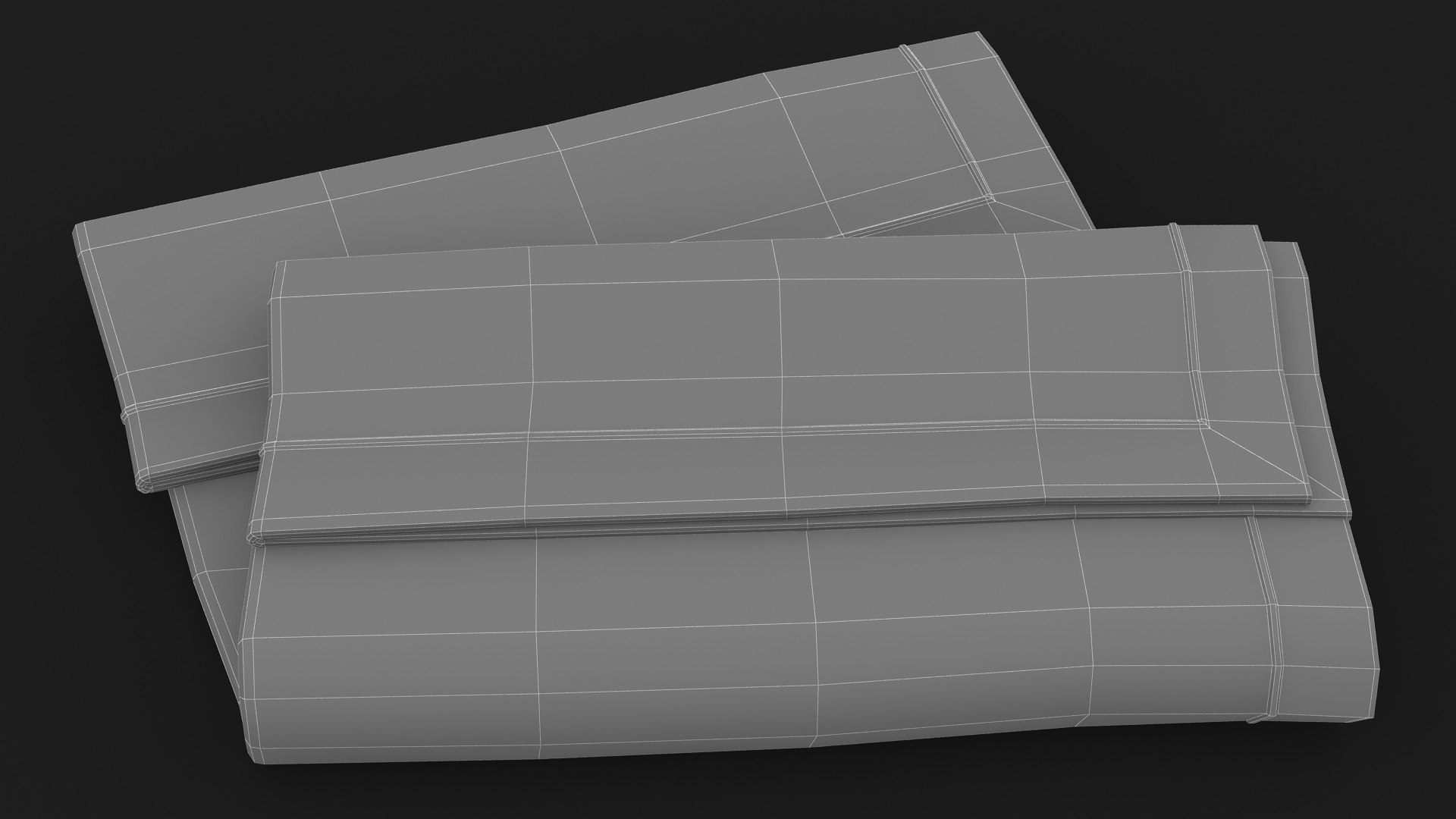 Realistic Folded Napkin 3D Model - TurboSquid 1499368