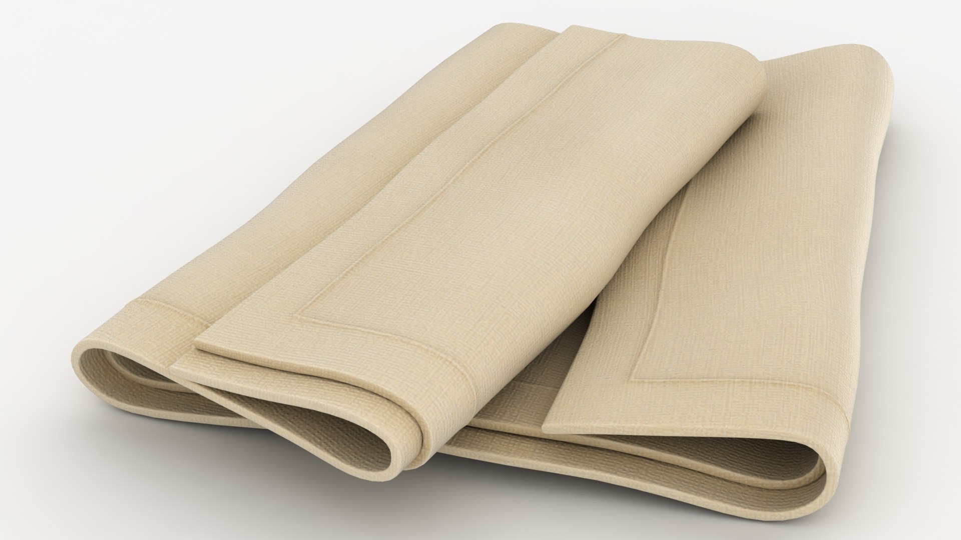 Realistic Folded Napkin 3D Model - TurboSquid 1499368