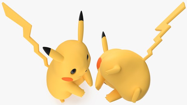 漫画のキャラクターのピカチュウ3Dモデル - TurboSquid 2076940