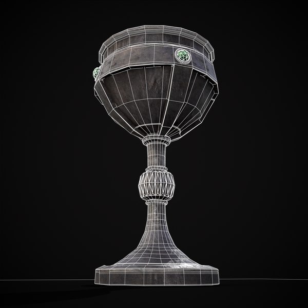 Medieval Iron Emerald Goblet 3D - TurboSquid 2010610