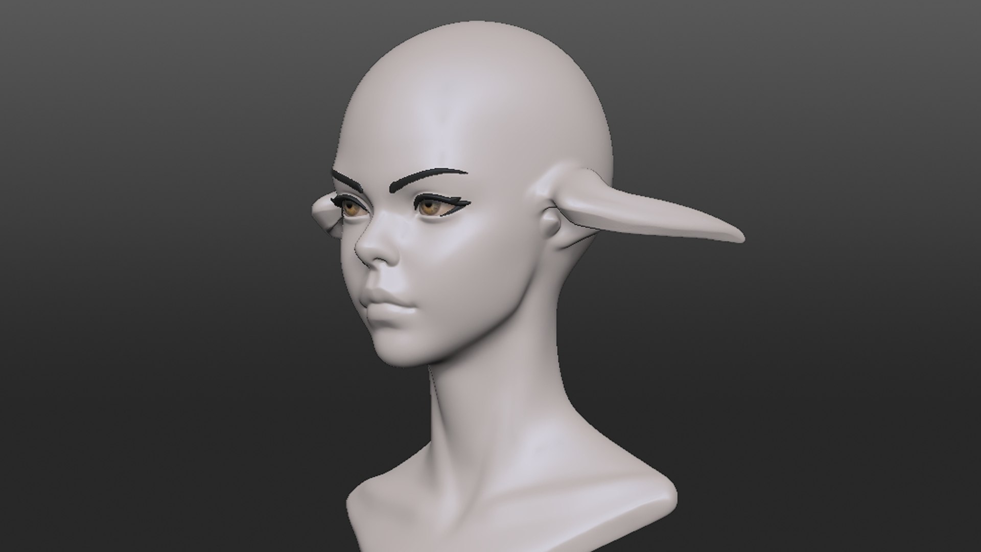 Stylized Ear Brush 3D Model - TurboSquid 2379630