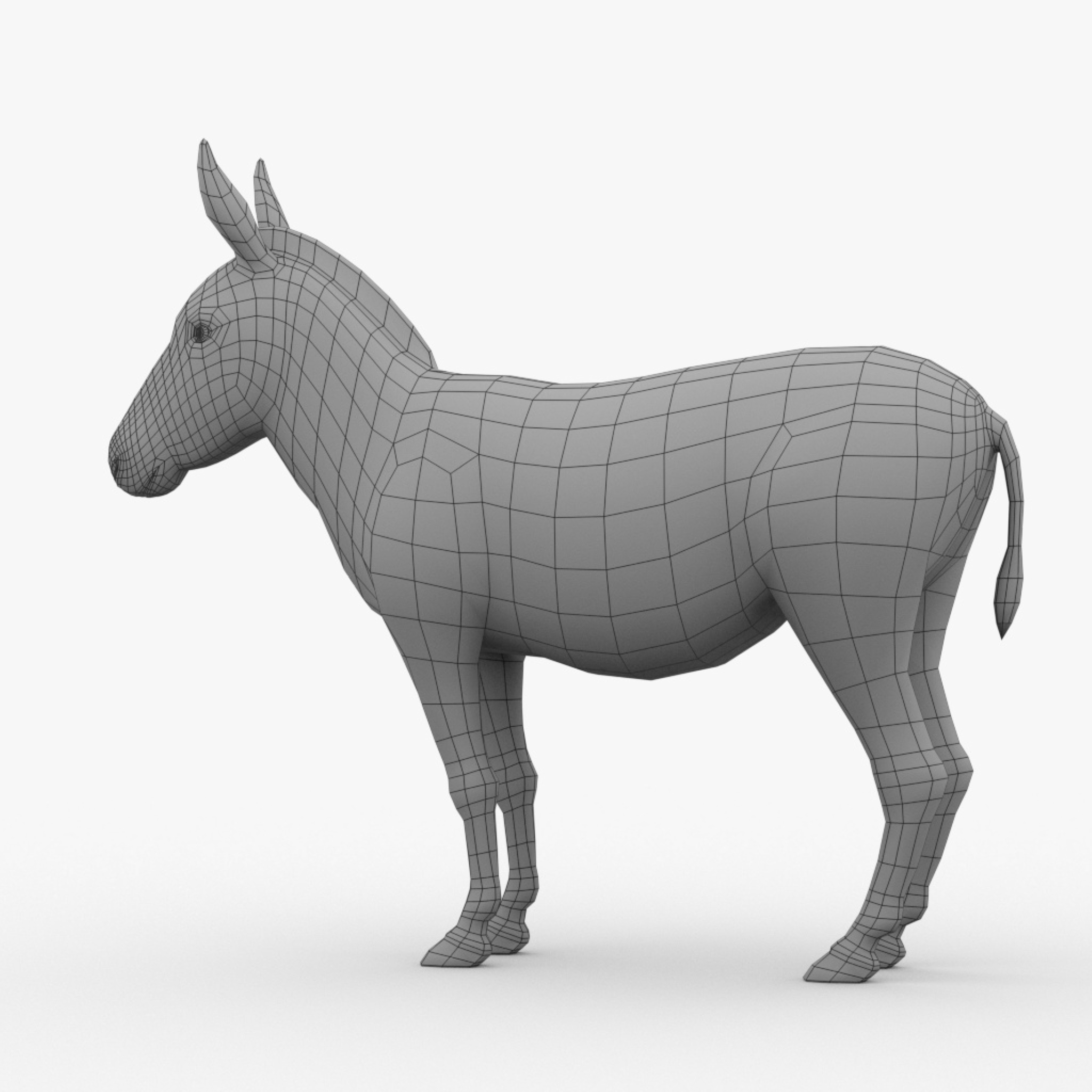 3D модель donkey basemesh - TurboSquid 2006905