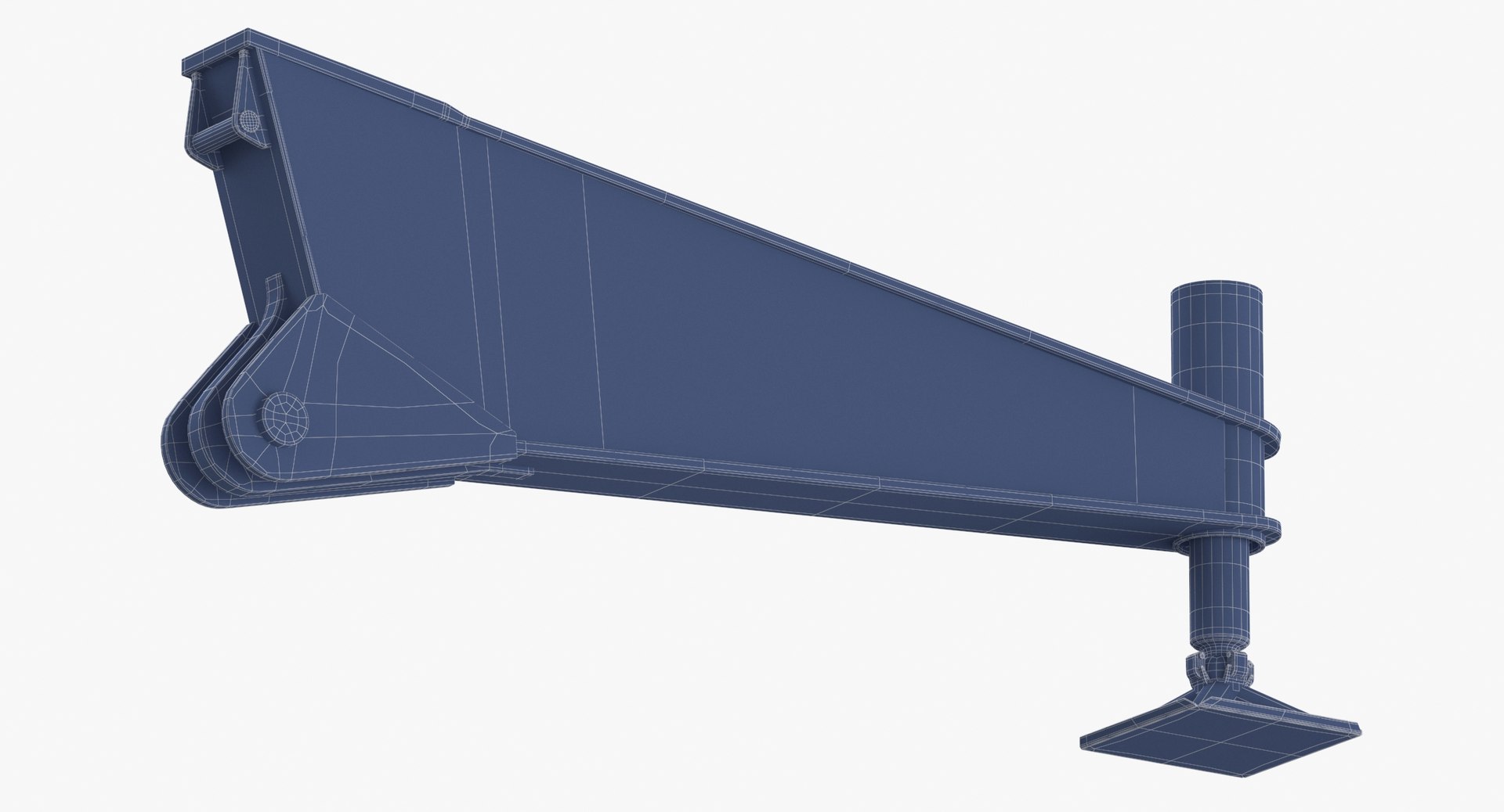 3D Model Crane Outrigger 03 Red - TurboSquid 1680023