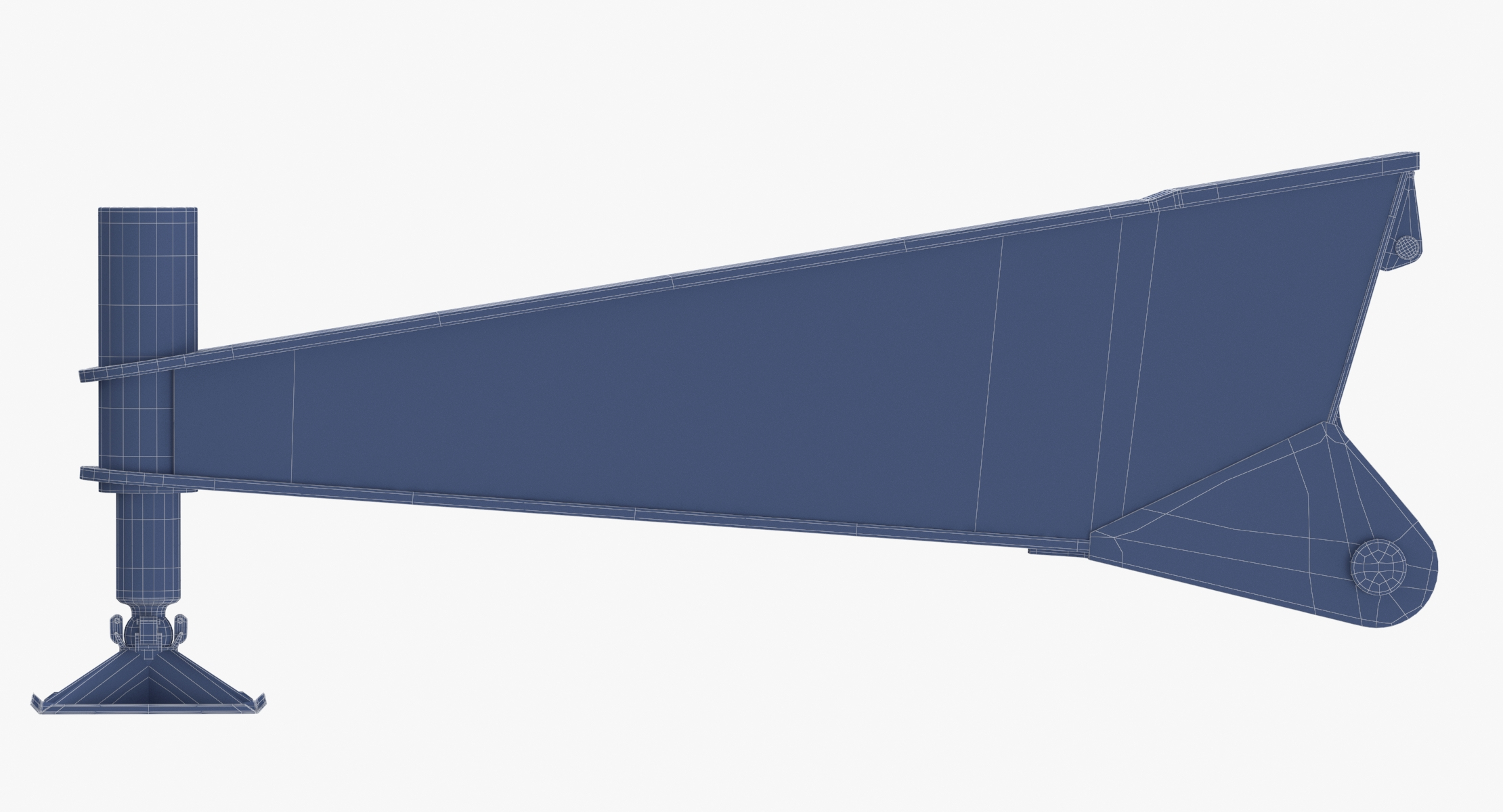 3D model crane outrigger 03 red - TurboSquid 1680023