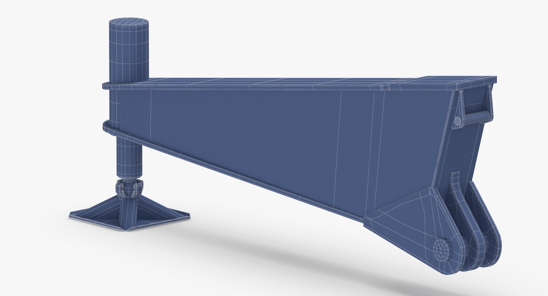 3D Model Crane Outrigger 03 Red - TurboSquid 1680023