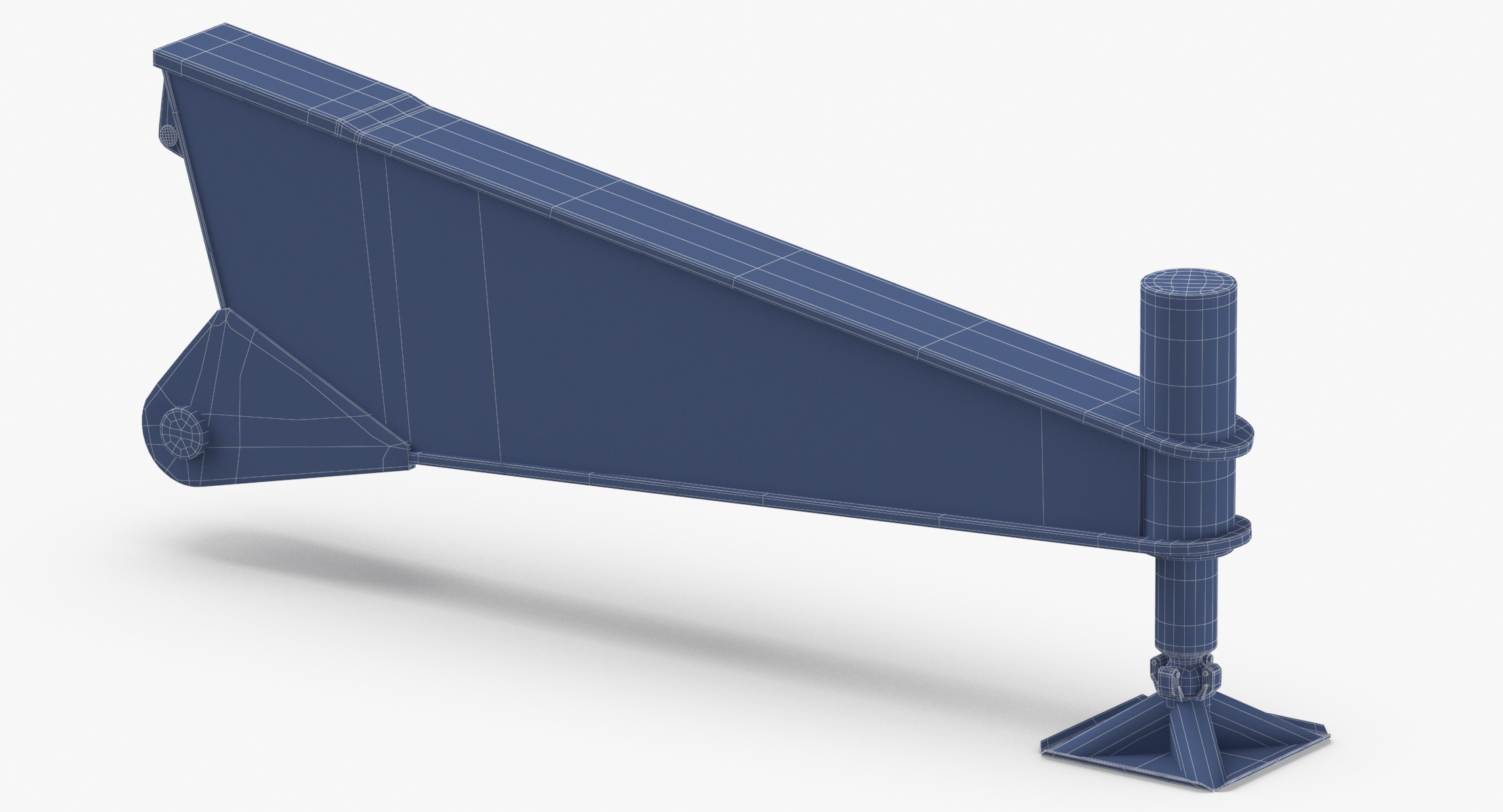 3D model crane outrigger 03 red - TurboSquid 1680023