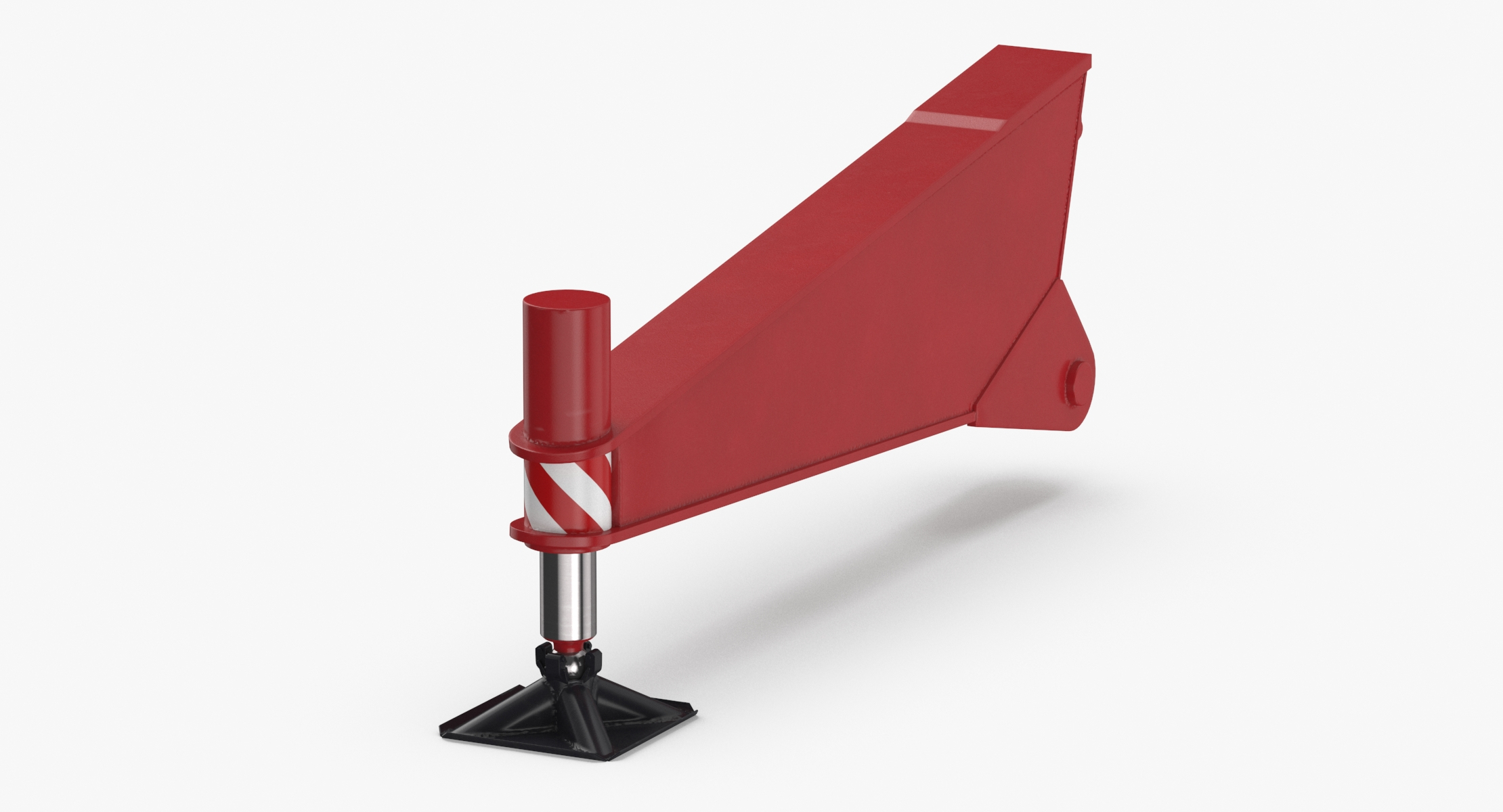 3D model crane outrigger 03 red - TurboSquid 1680023