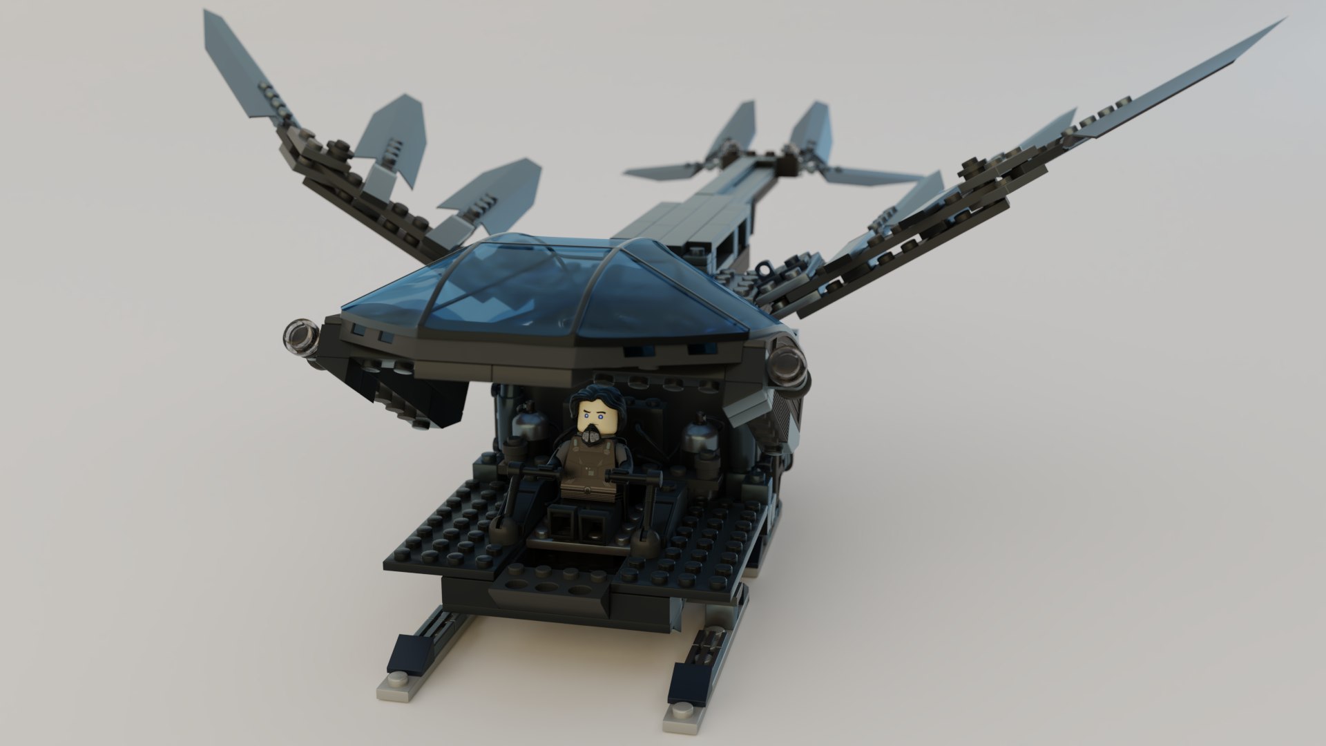 Lego Ornithopter And Paul Atreides 3D Model - TurboSquid 1806161