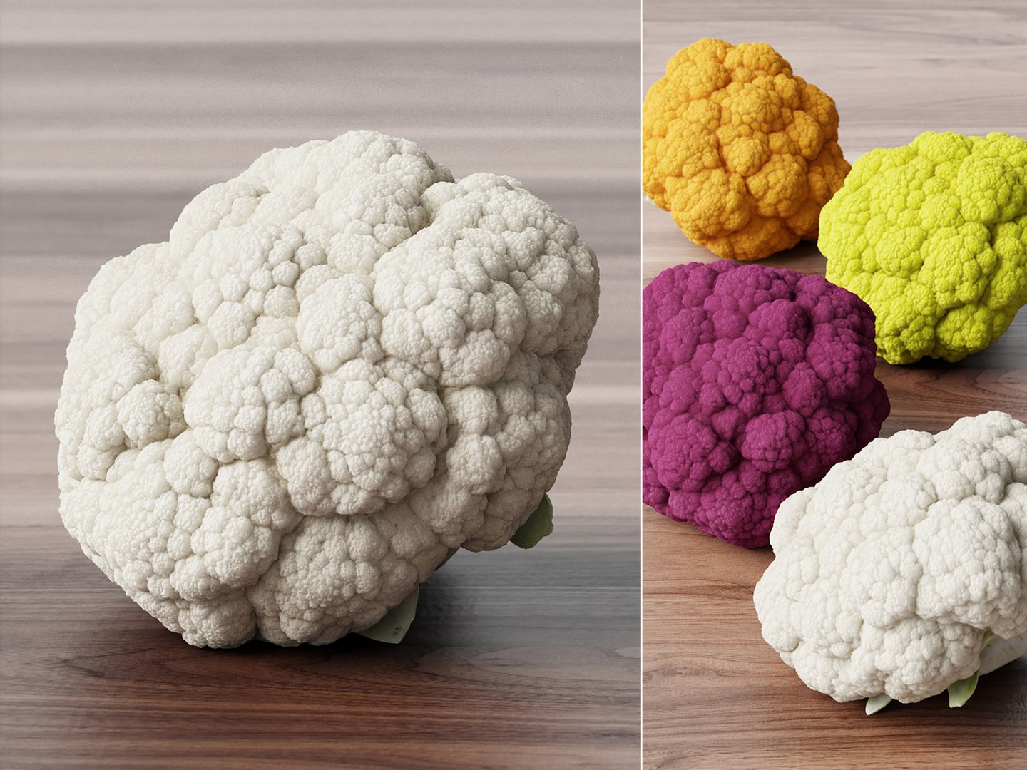 3D Cauliflower - TurboSquid 2155560
