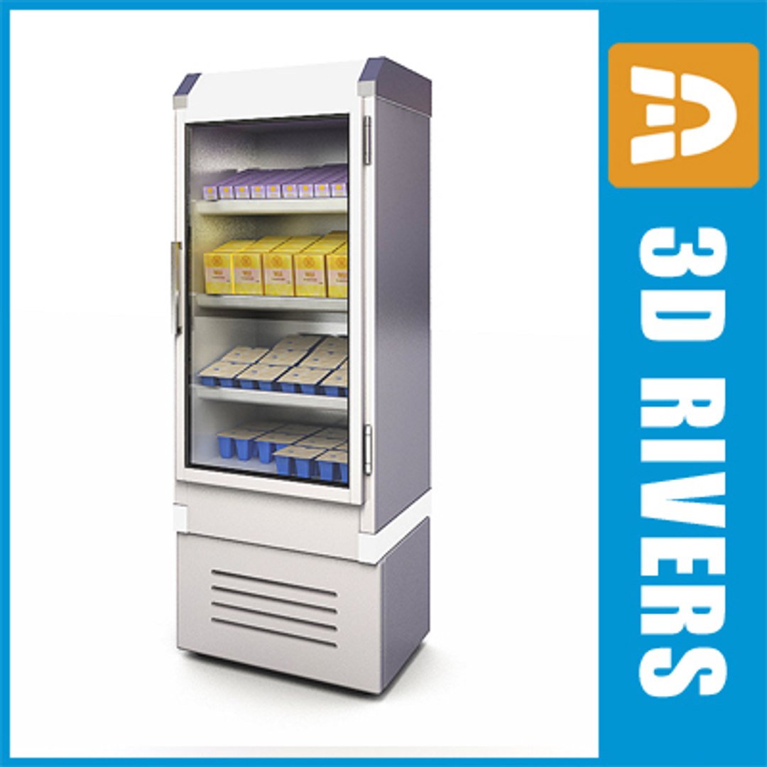 Refrigerating Freezer 3d Model