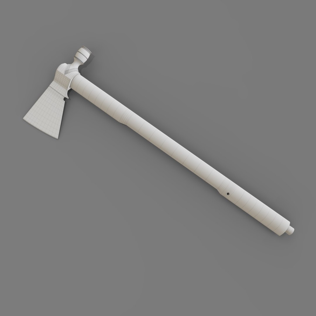3D Axe British Indian Trade Pipe-Tomahawk 1840 Model - TurboSquid 2075899