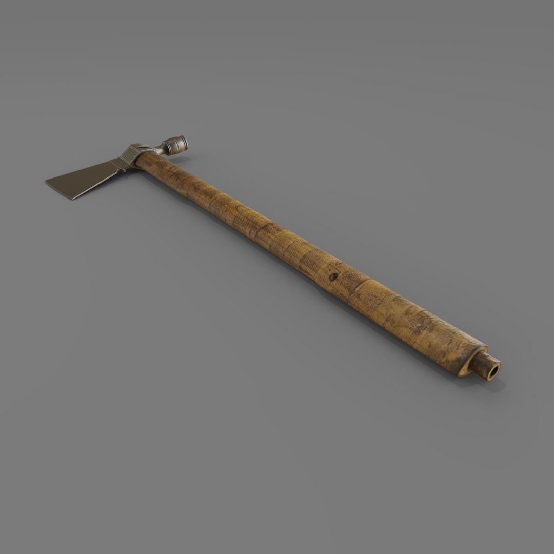 3D Axe British Indian Trade Pipe-Tomahawk 1840 Model - TurboSquid 2075899