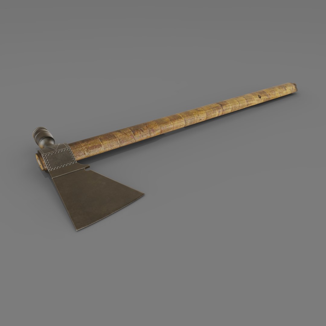 3D Axe British Indian Trade Pipe-Tomahawk 1840 Model - TurboSquid 2075899