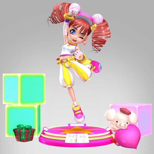 xsi cartoon character mei-chan