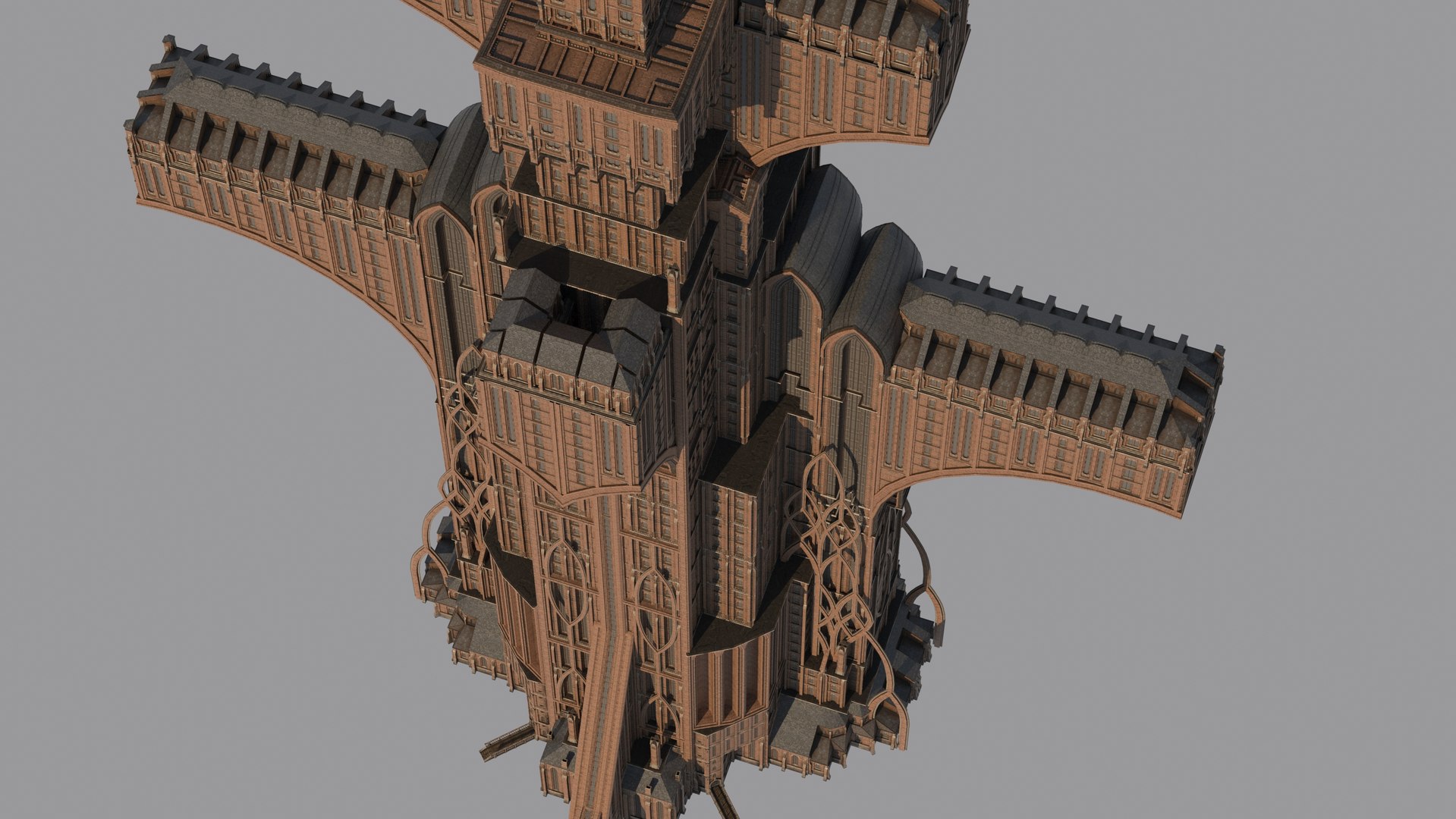 3D giant tower church 01 model - TurboSquid 1518497