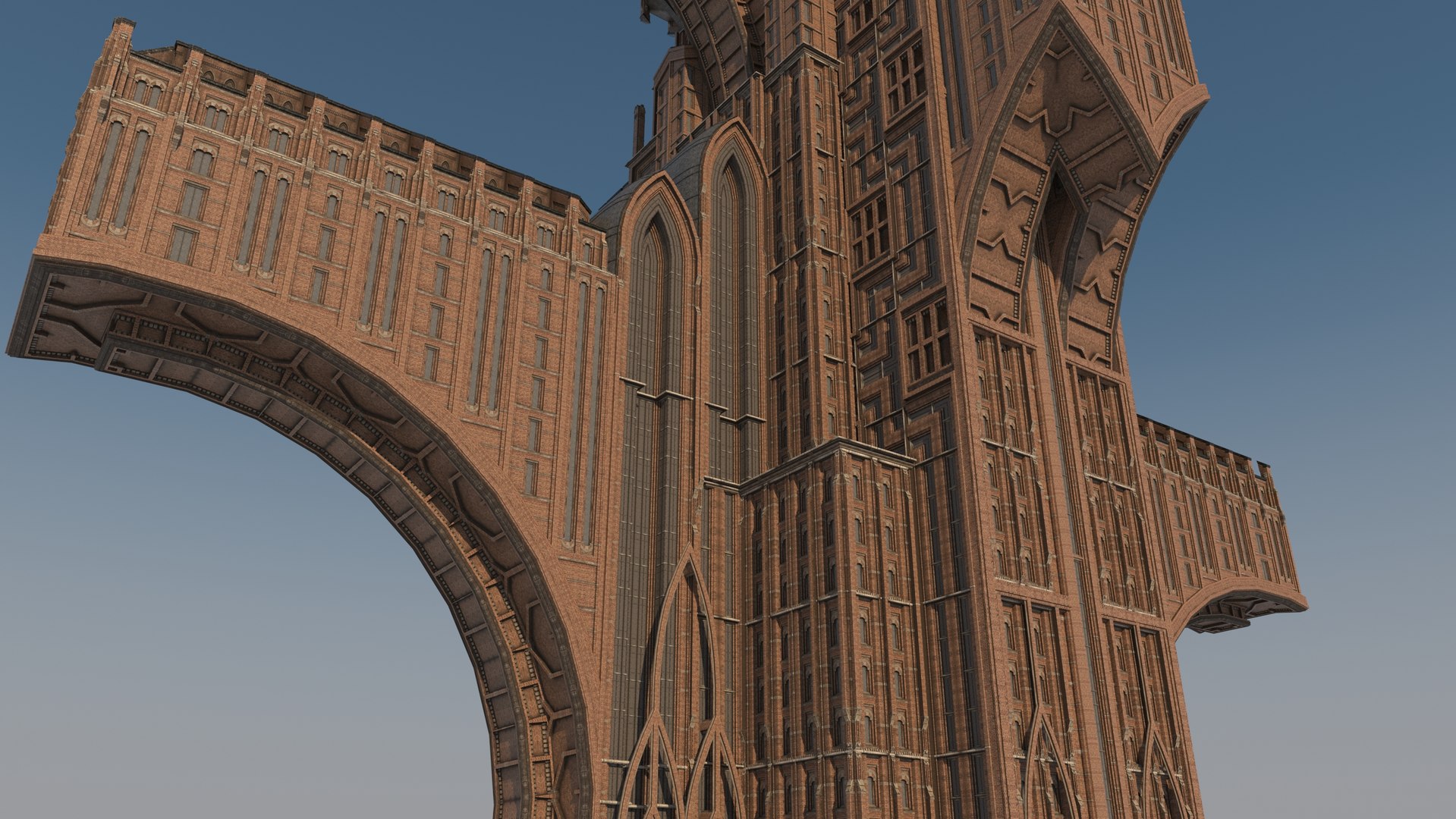 3D giant tower church 01 model - TurboSquid 1518497