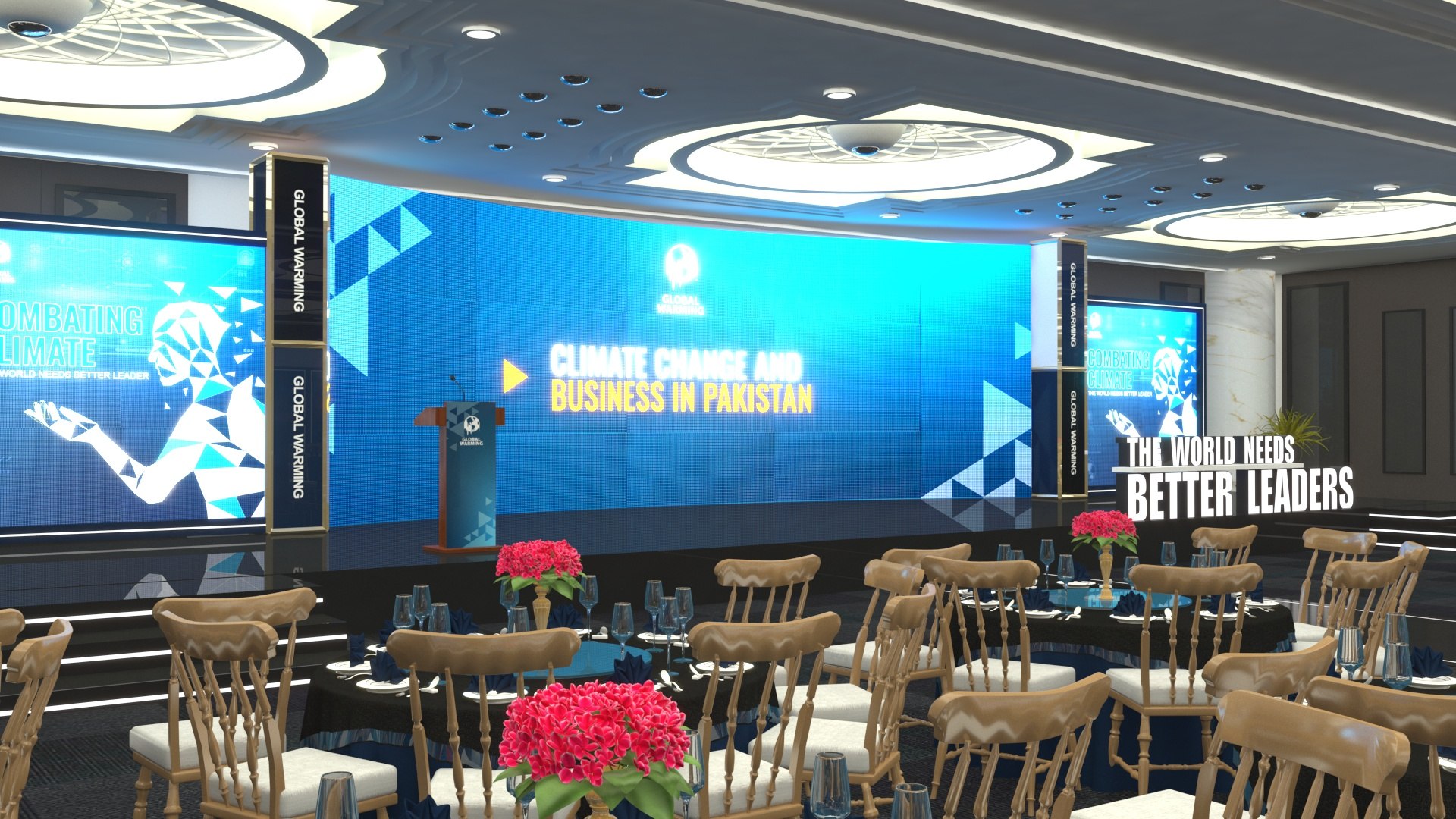 Corporate Event Design 3D Model - TurboSquid 2404024