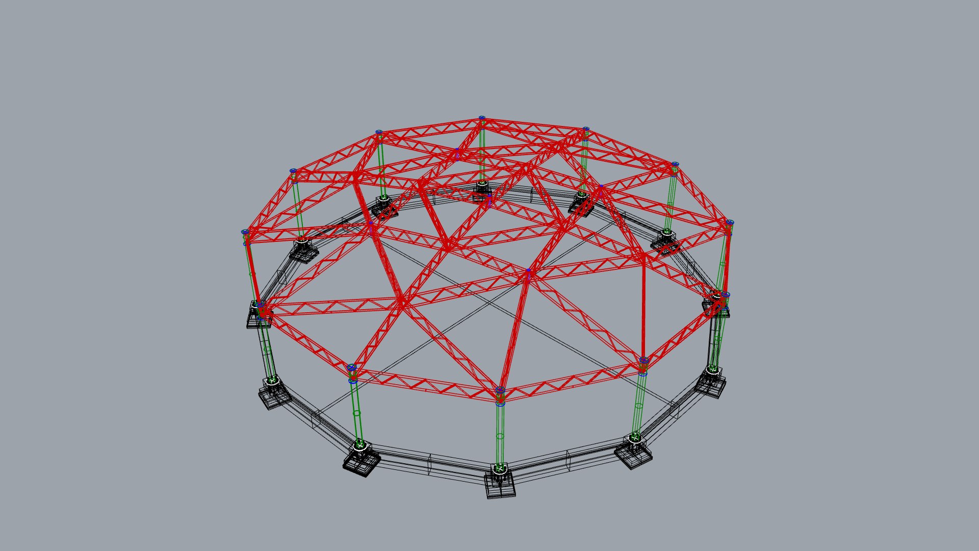 3D Truss Beam - Spherical Roof Model - TurboSquid 2060626